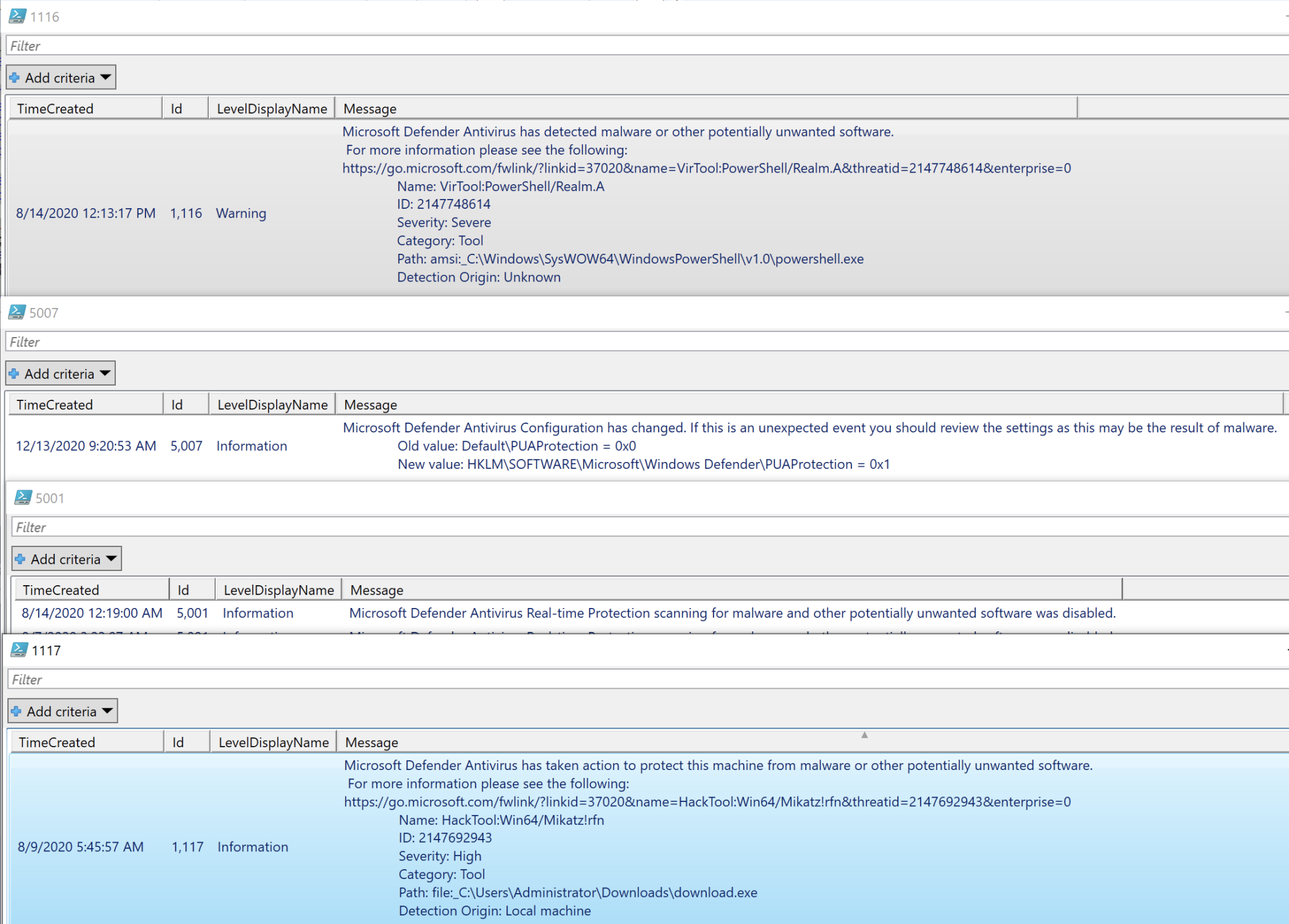 Windows Defender Group Policy Ayarları, Event Logları ve İncelenmesi ...